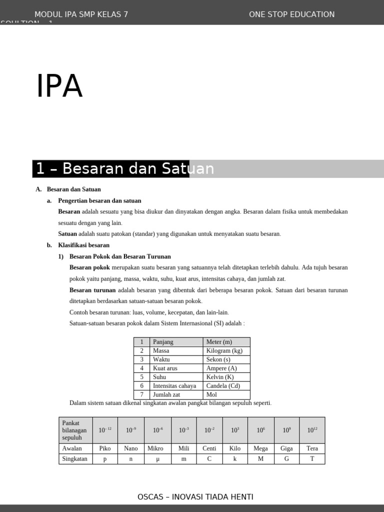 IPA Terpadu 7 | PDF