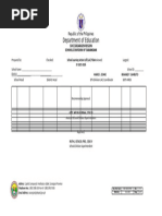 LAC Session Attendance Sheet Template | PDF