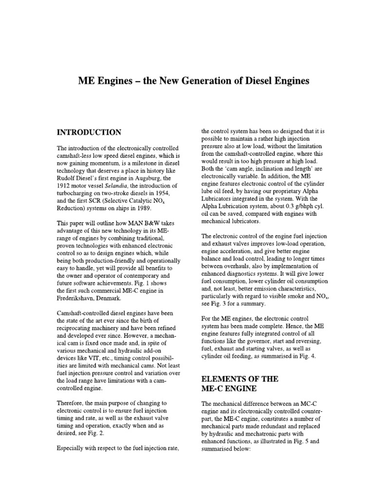 ME Engines The New Generation O.pdf - El Contr Engine | PDF