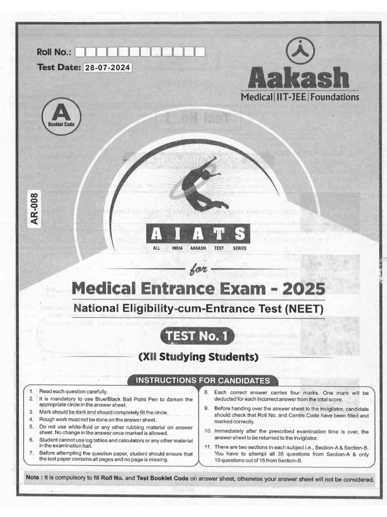 AIATS-01 Code A OYM 28 07 2024 | PDF