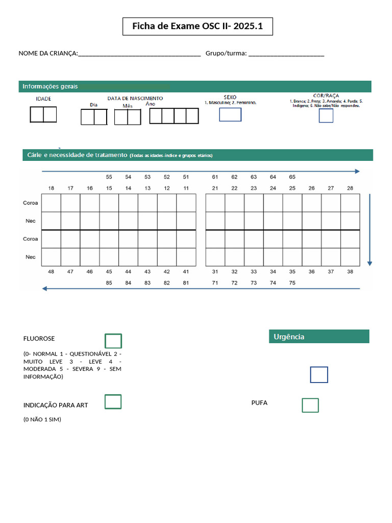 Ficha OSC II (Modificada) | PDF