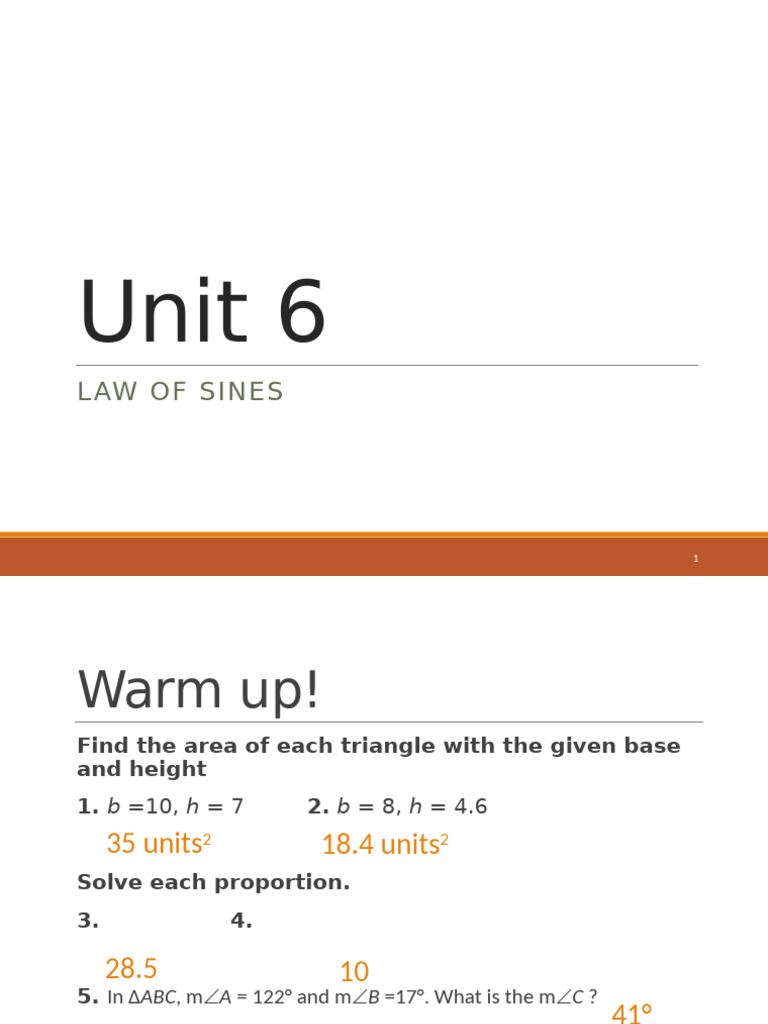 Understanding the Law of Sines | PDF | Triangle | Trigonometric Functions
