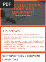 Essential Electronic Tools Overview | PDF | Screw | Tools