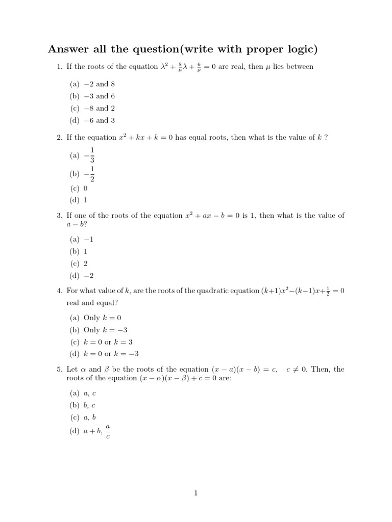 Question With Solution Pdf