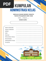 Administrasi Kelas SD Lengkap 2025/2026 | PDF