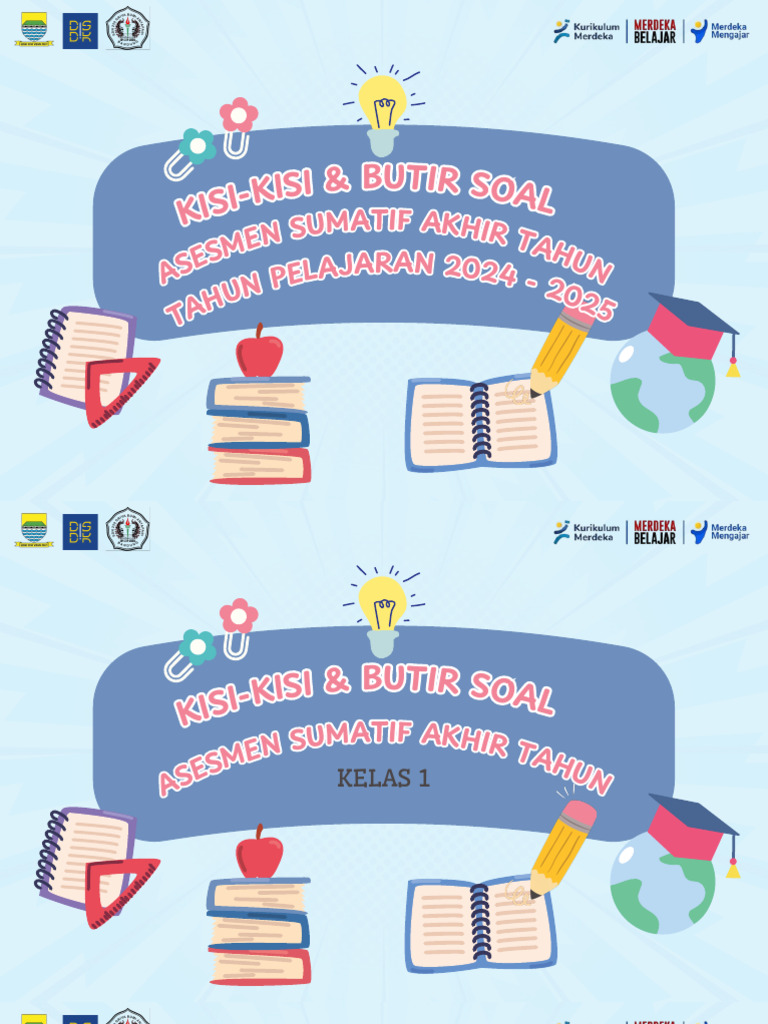 Kisi-Kisi & Butir Soal Asesmen Sumatif Akhir Semester I | PDF