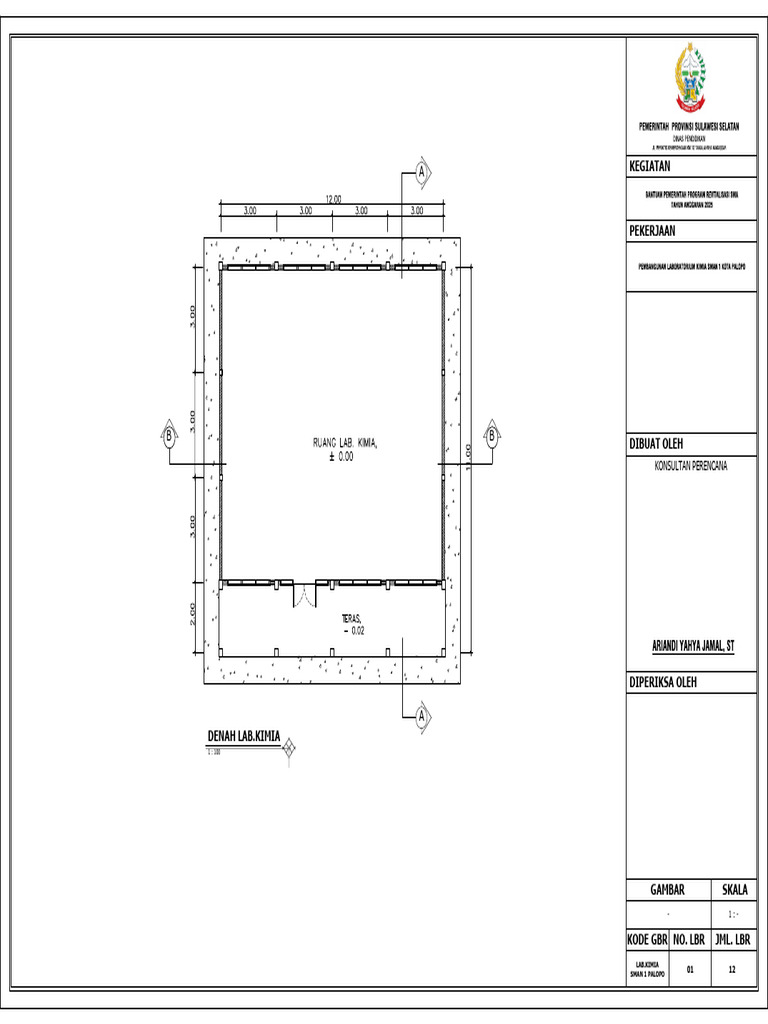 Denah Tampak Lab Kimia Sman 1 Palopo | PDF