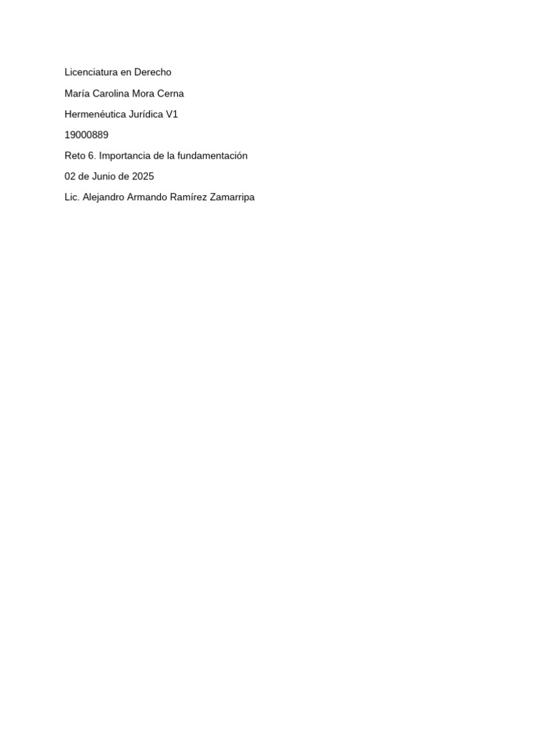 Mora Cerna Maria Carolina R6 U3 | PDF | Juez | Demanda judicial