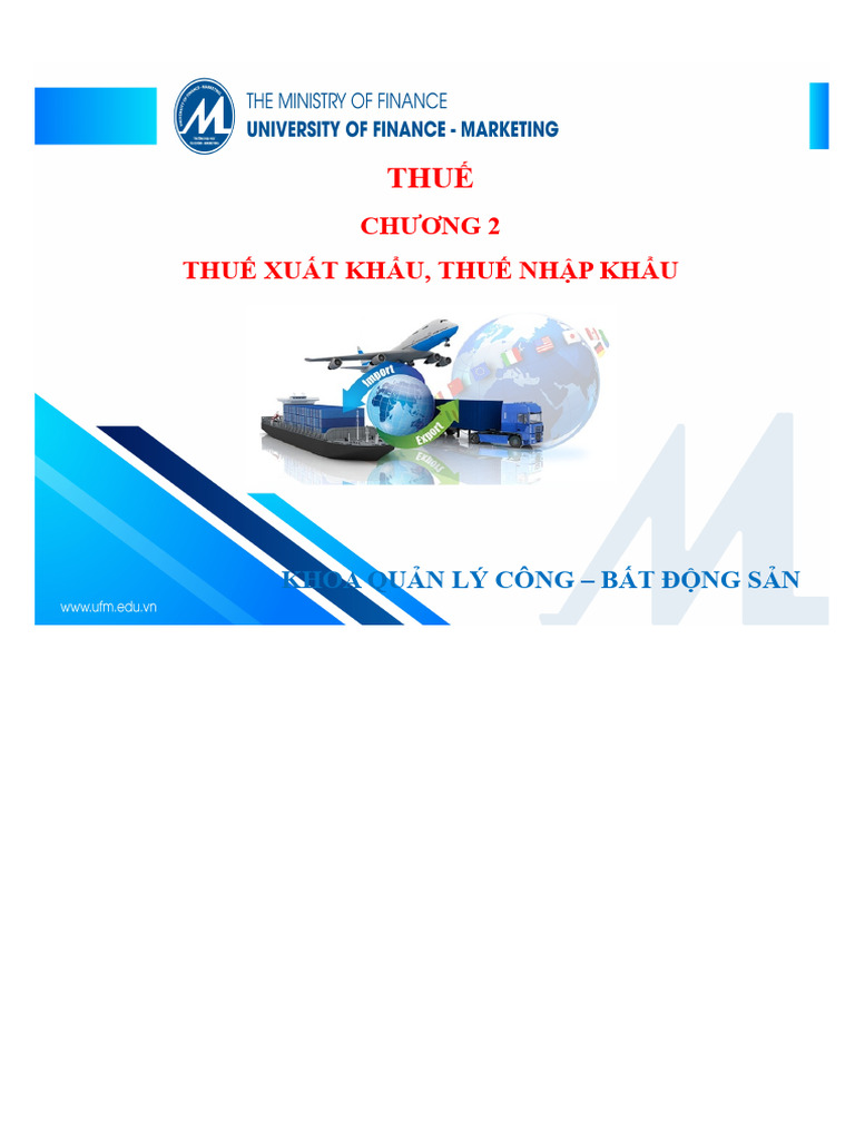 Thuê 2025 - Chương 2 Thuế XNK | PDF
