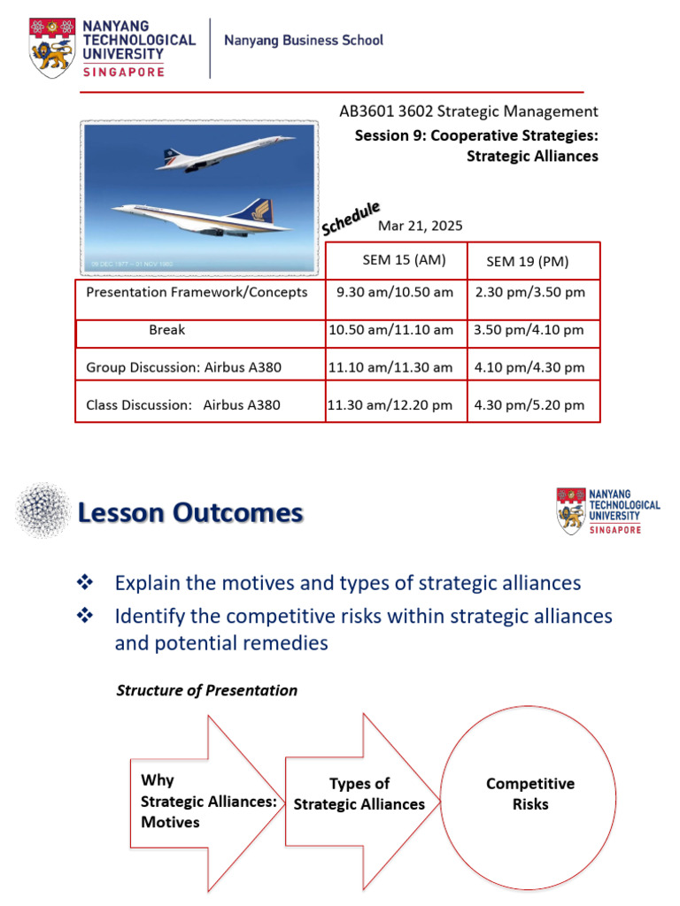 Week 9 Strat Alliances Presentation HO | PDF | Franchising | Cooperative