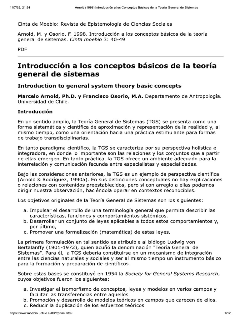 S02 - Arnold, M. y Osorio, F. (1998) - Introducción A Los Conceptos Básicos de La Teoría General ...