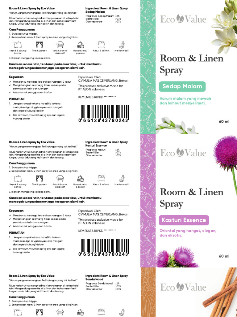 Linen Spray Rev | PDF