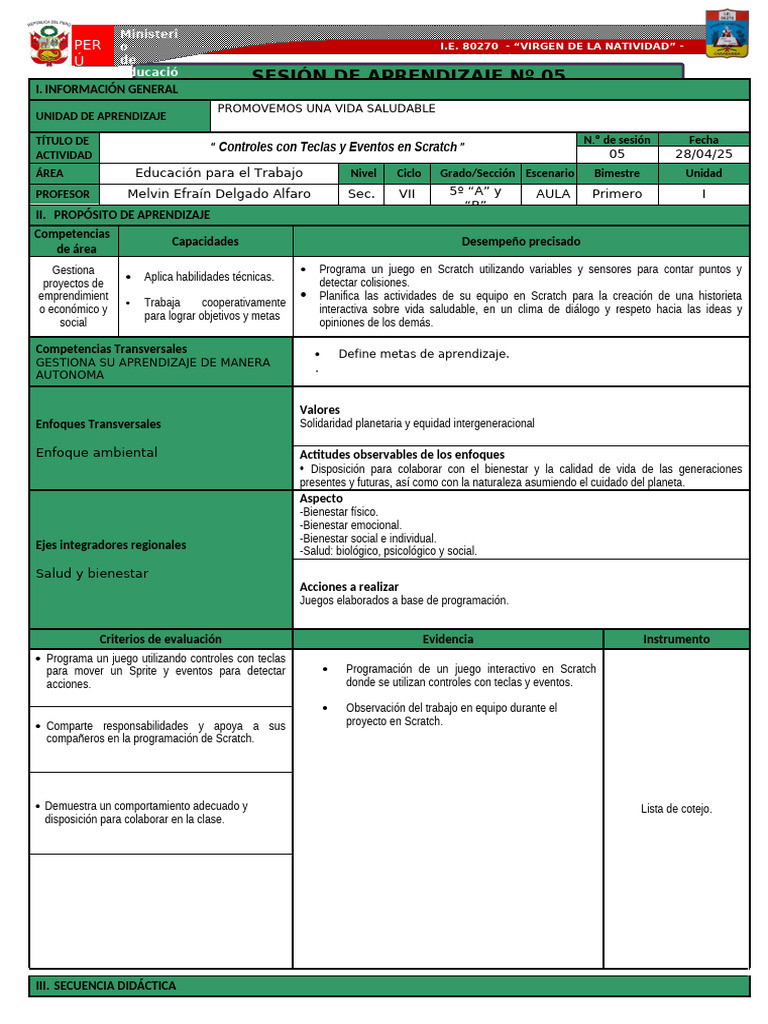 Controles y Eventos en Scratch | PDF | Scratch (lenguaje de ...