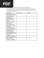 ERF Checklist for Teacher IV Promotion | PDF
