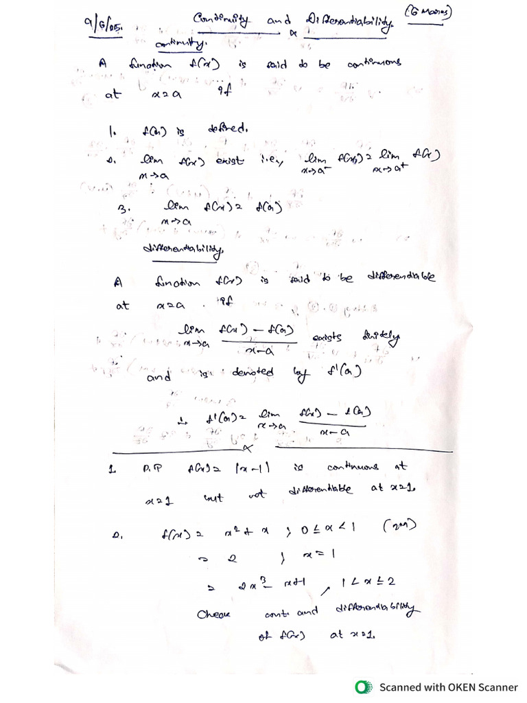 Cont. and Diff. | PDF