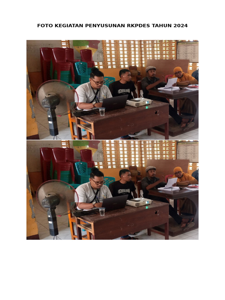 Foto Kegiatan Penyusunan Rkpdes Tahun 2024 | PDF