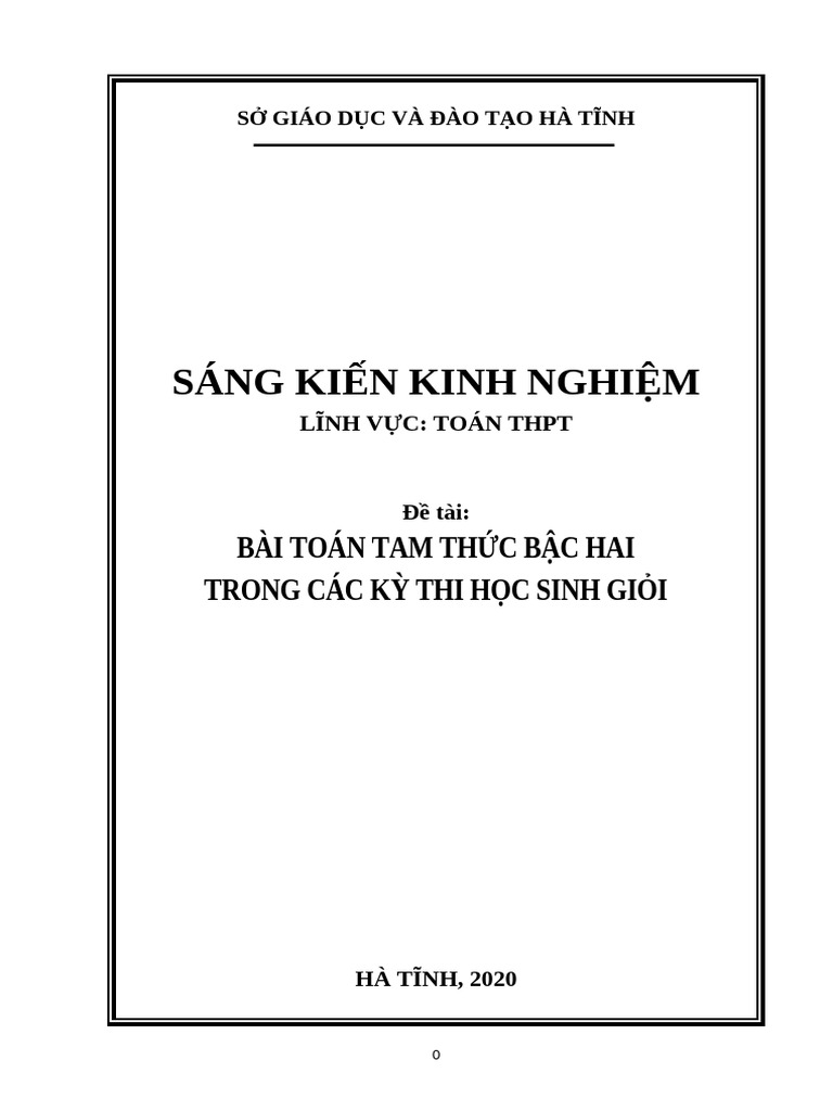 SKKN Le Phi Hung Af4a4a89c7 | PDF