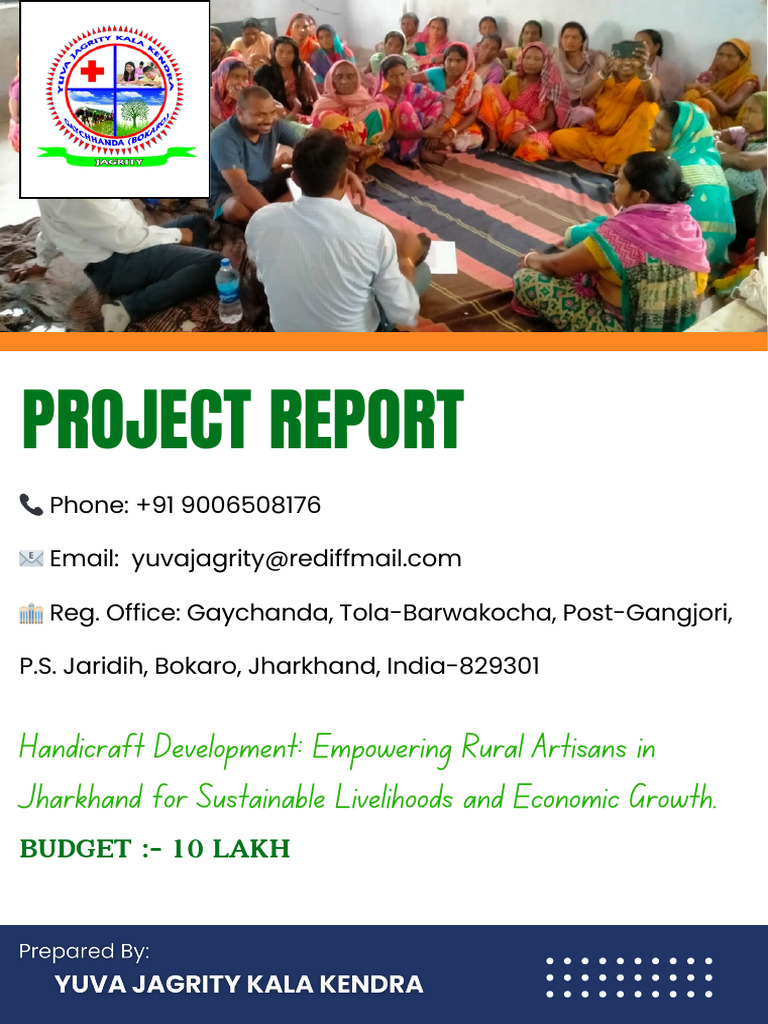Yuva Jagrity Kala Kendra Project Report | PDF | Sustainable Business ...
