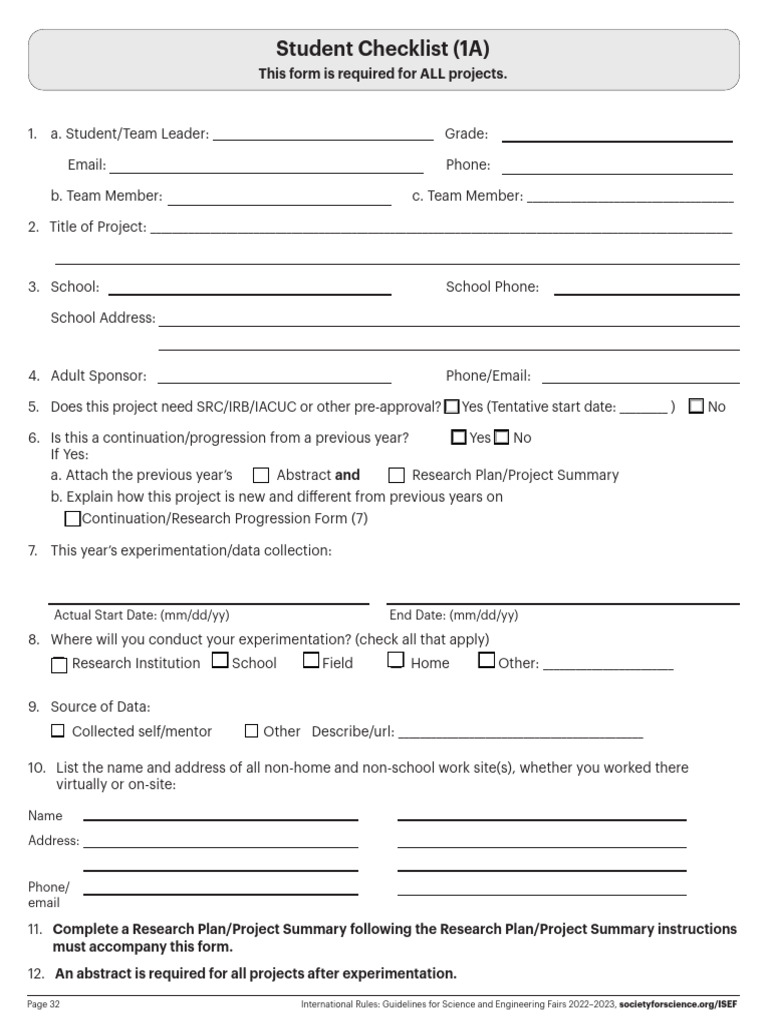 Research Isef | PDF | Institutional Review Board | Informed Consent