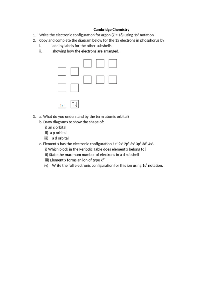 Chapter 3. Cambridge Chemistry | PDF