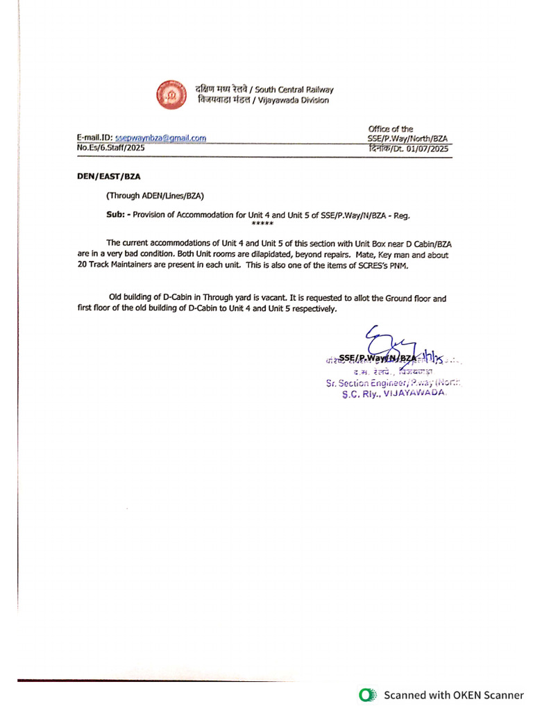 Accomodation Letter For Unit 4&5 | PDF