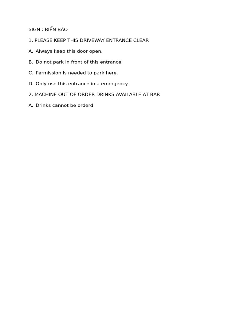 Driveway Signage Guidelines | PDF