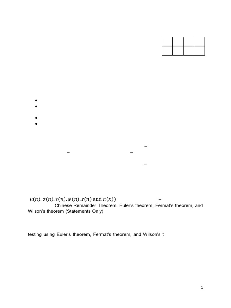 Mathematics for Cyber Security Syllabus | PDF | Cryptography | Prime Number