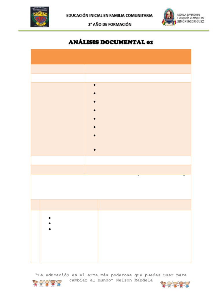 Analisis de Documentos Mily | PDF | Educación de la primera infancia