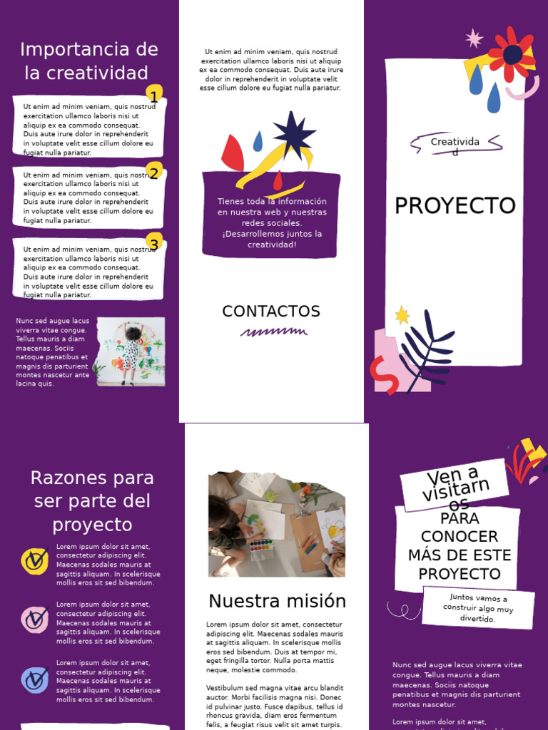 Triptico Creativo y Bonito 3 | PDF