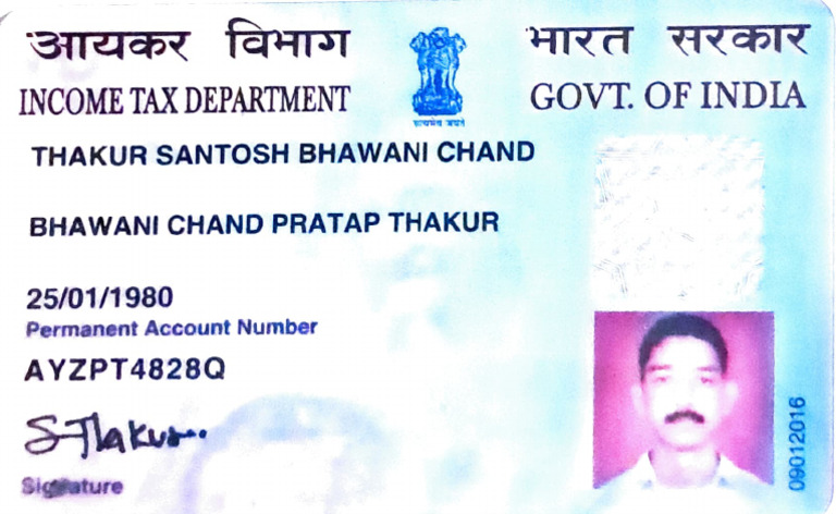 Santosh Thakur Pancard | PDF