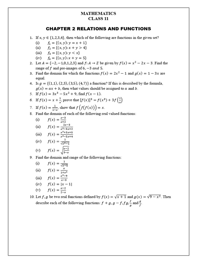 CHAPTER 2 Functions Part 2 | PDF