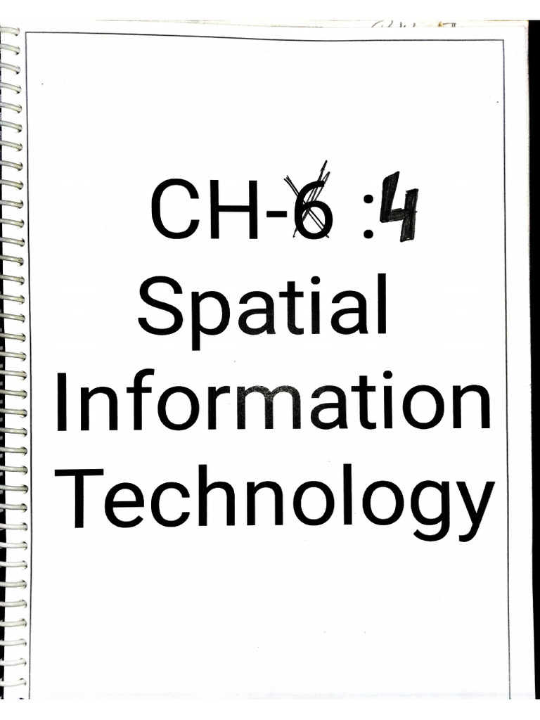 Geo Practical Ch-4 (Spatial Information Technology) | PDF