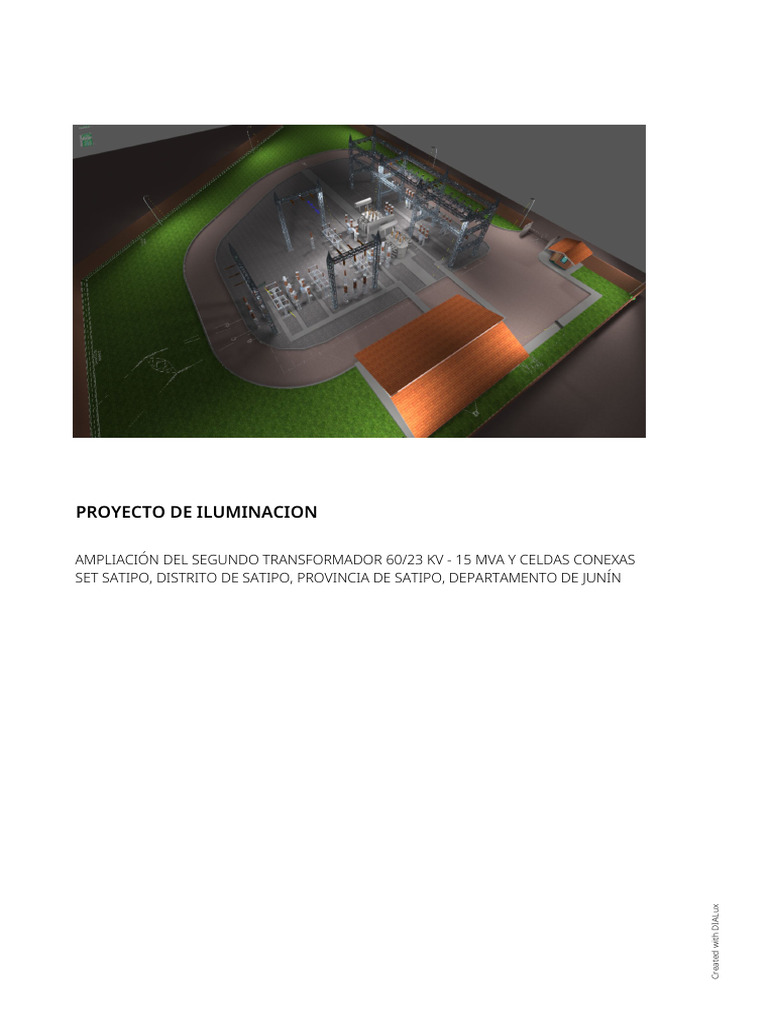 Anexo - Reporte DIALux - SET Satipo | PDF | Encendiendo | Color