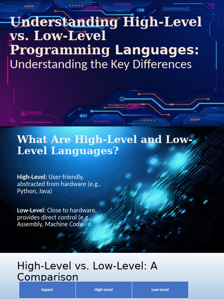 Understanding High-Level Vs | PDF