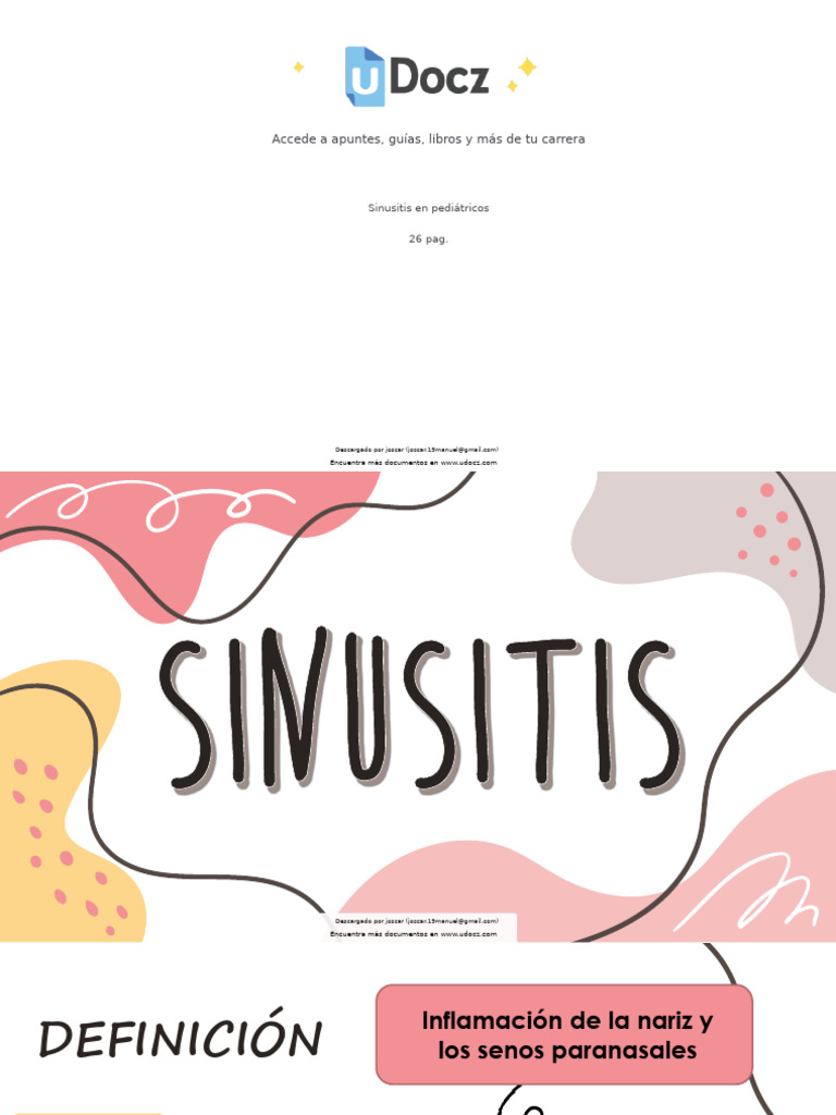 Sinusitis en Pediatr 306347 Downloadable 5878869 | PDF | Enfermedades y trastornos ...