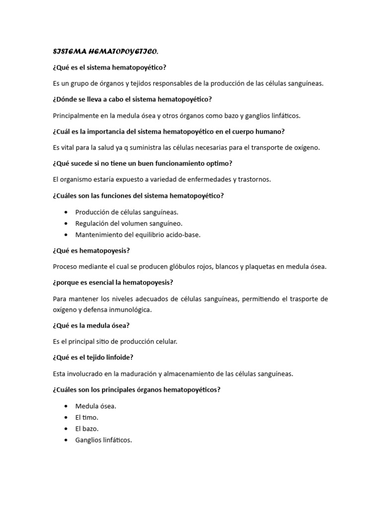 Cuestionario Antomia Parte 1 Pdf Sistema Inmune Nariz Humana