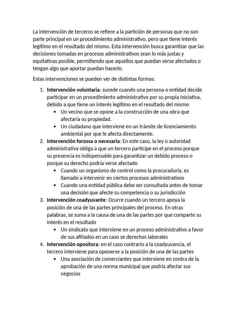Intervencion de Terceros Mami | PDF | Demanda judicial | Ley procesal
