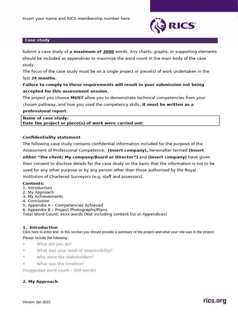 APC Case Study Template | PDF