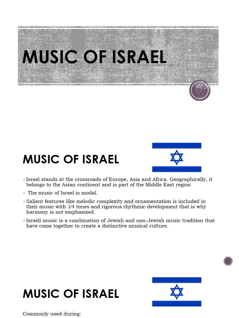 Music of Israel - 8 | PDF