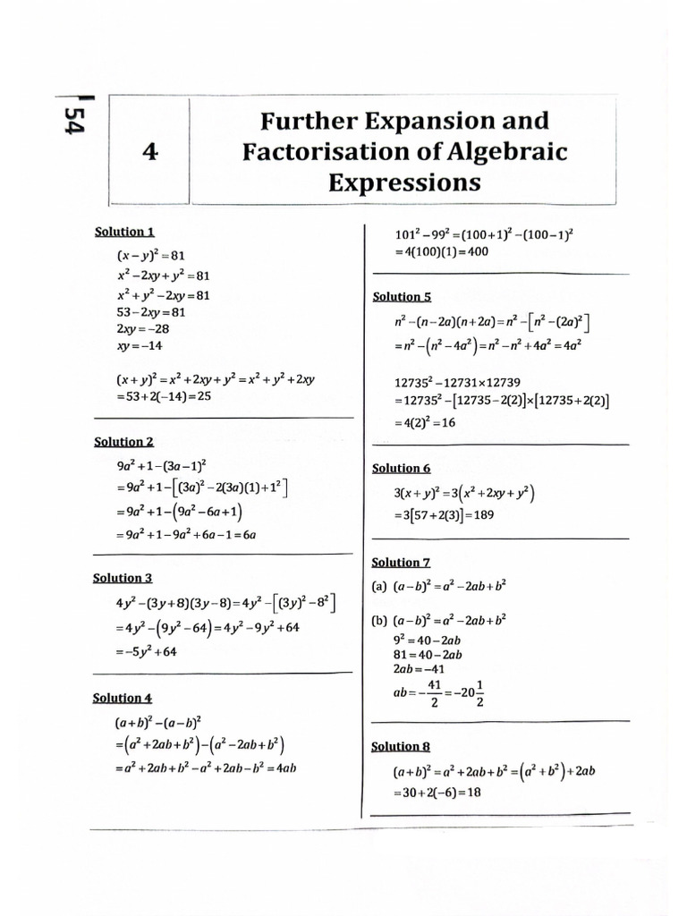 Solution Chapter 4 | PDF