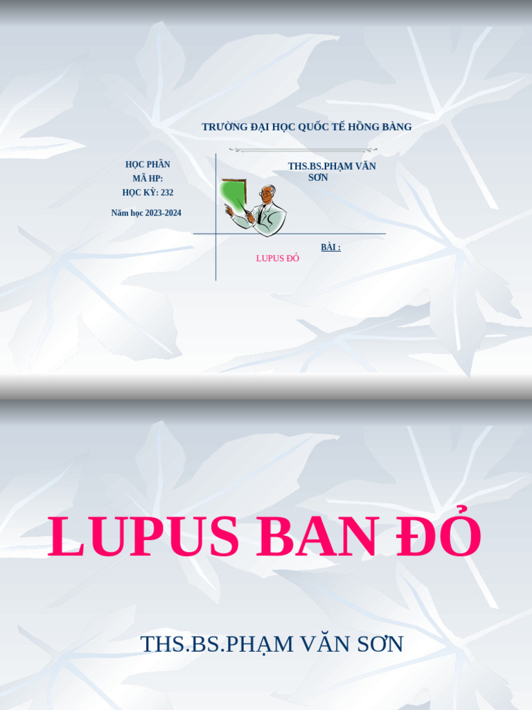 LUPUS ĐỎ | PDF