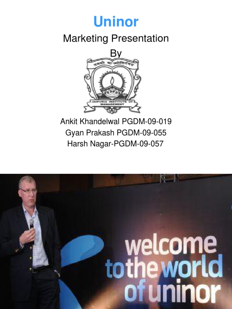 Uninor: India’s Emerging Telecom Player | PDF | Telecommunications ...