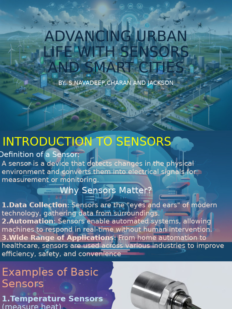 Smart Cities: Enhancing Urban Life with Sensors | PDF | Sensor ...