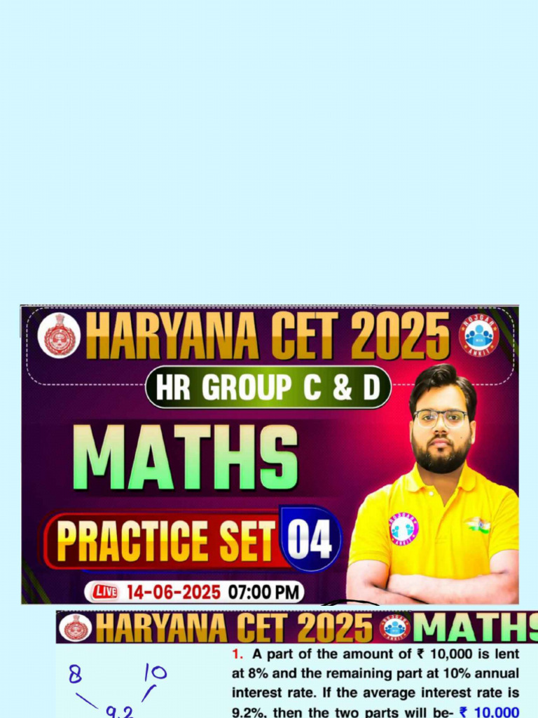 Math Set 4 | PDF