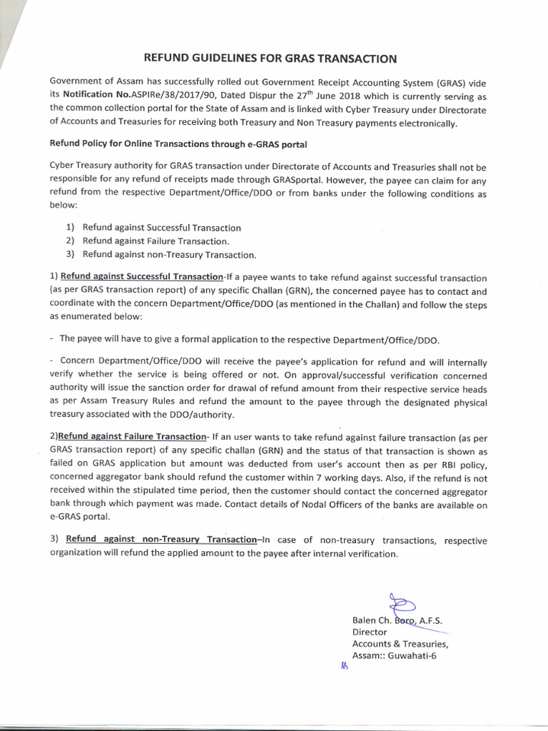 Refund Guidelines | PDF