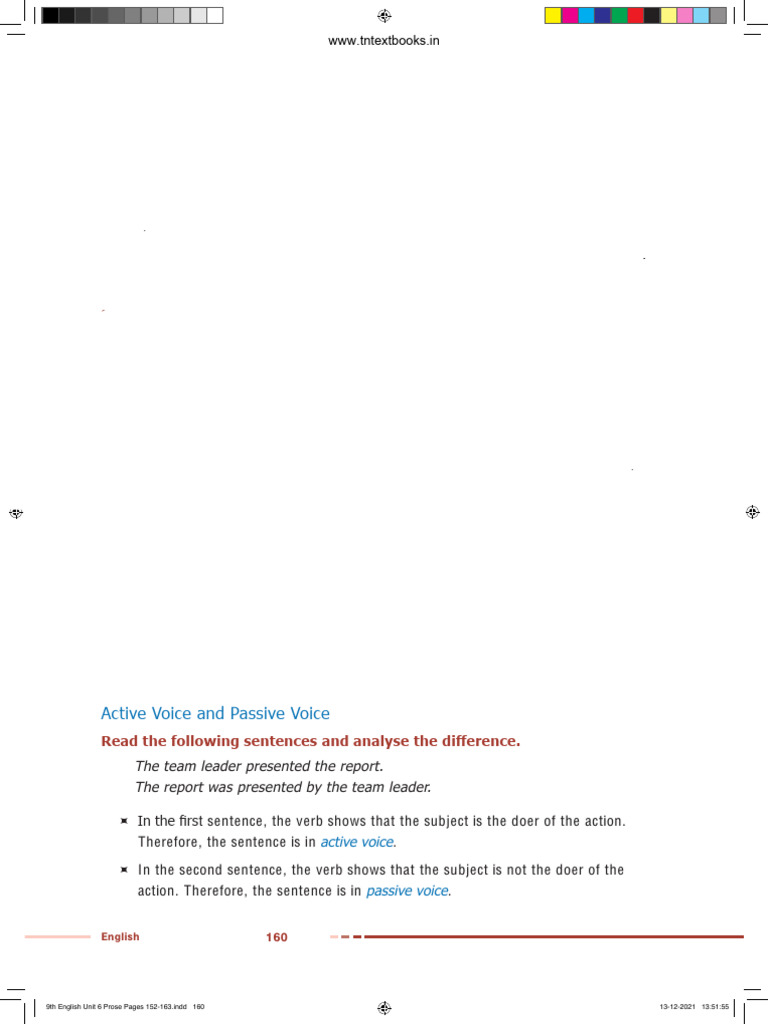 Active and Passive Voice | PDF | Verb | Syntactic Relationships