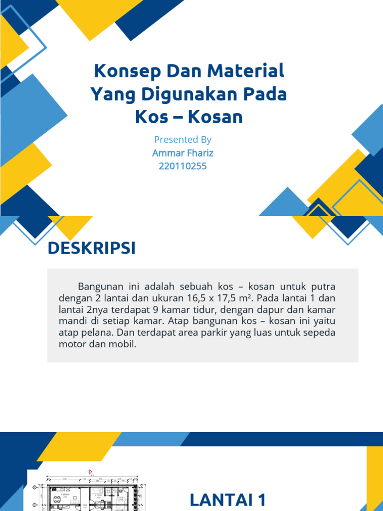 Kos-Kosan Putra: Desain dan Material | PDF