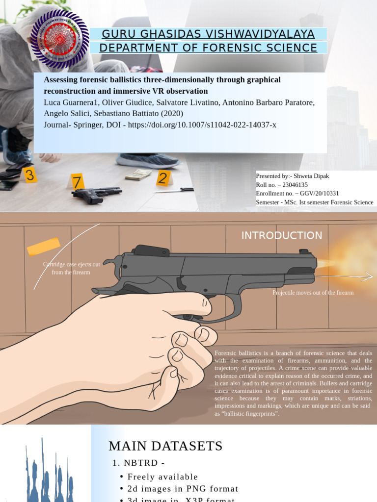 Assessing Forensic Ballistics Three-Dimensionally Through Graphical ...