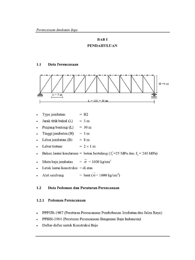 Contoh Perhitungan Jembatan | PDF
