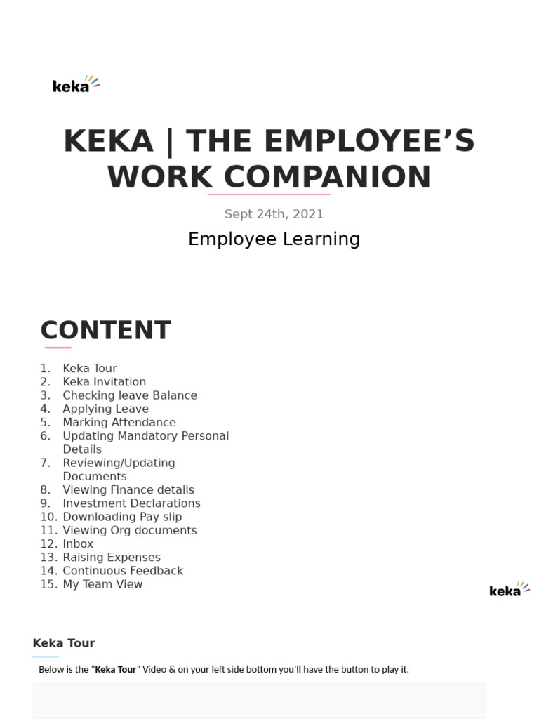 Employee Learning Keka | PDF